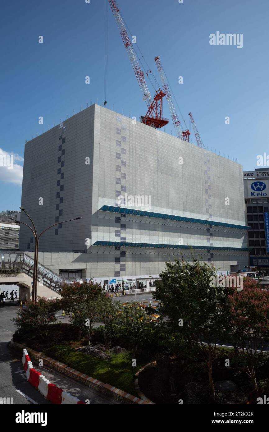 Tokyo, Japan. 12th Oct, 2023. A redevelopment plan in action under ...