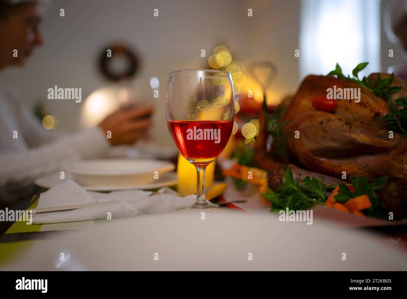 Family celebration for Christmas at home. December, celebration and ...