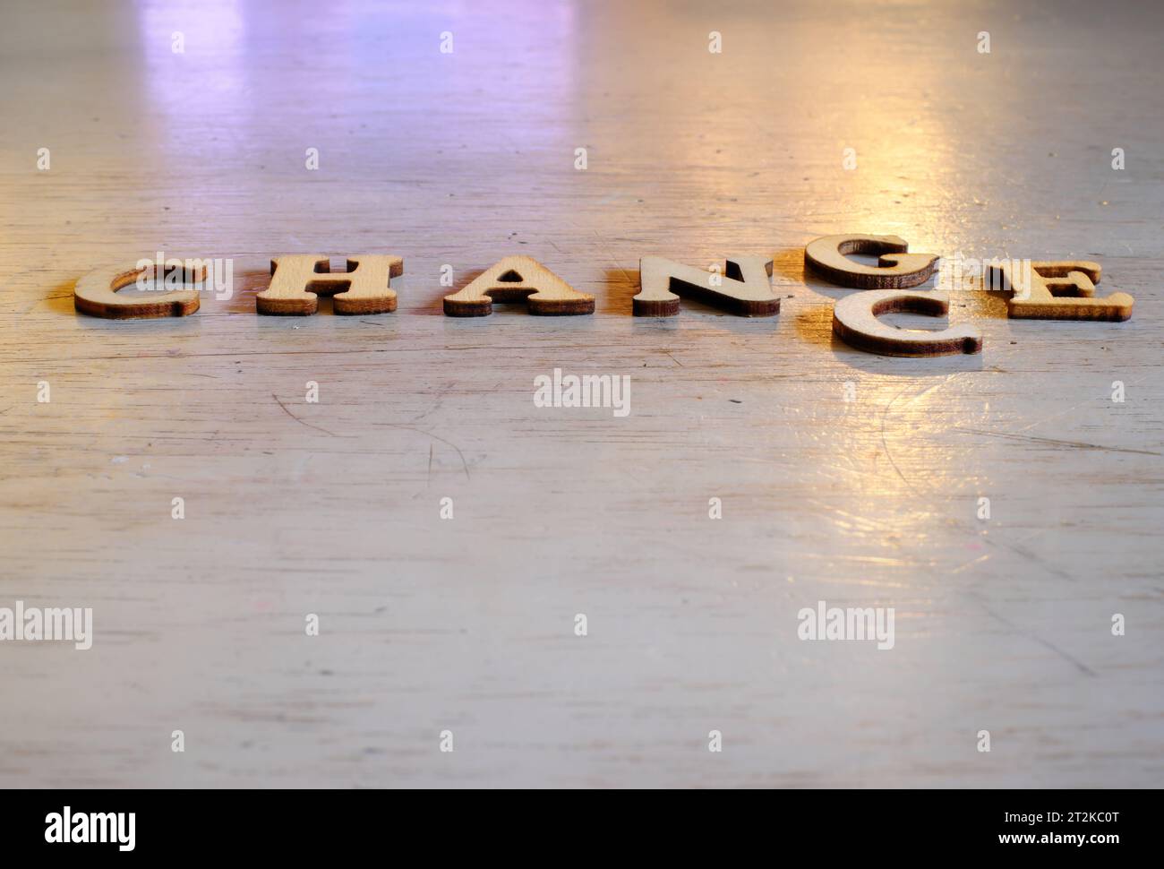 letters with word change flipping to chance. Business concept ...