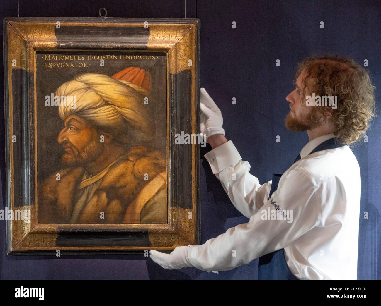 Historical portrait of sultan mehmet ii the conqueror hi-res stock ...