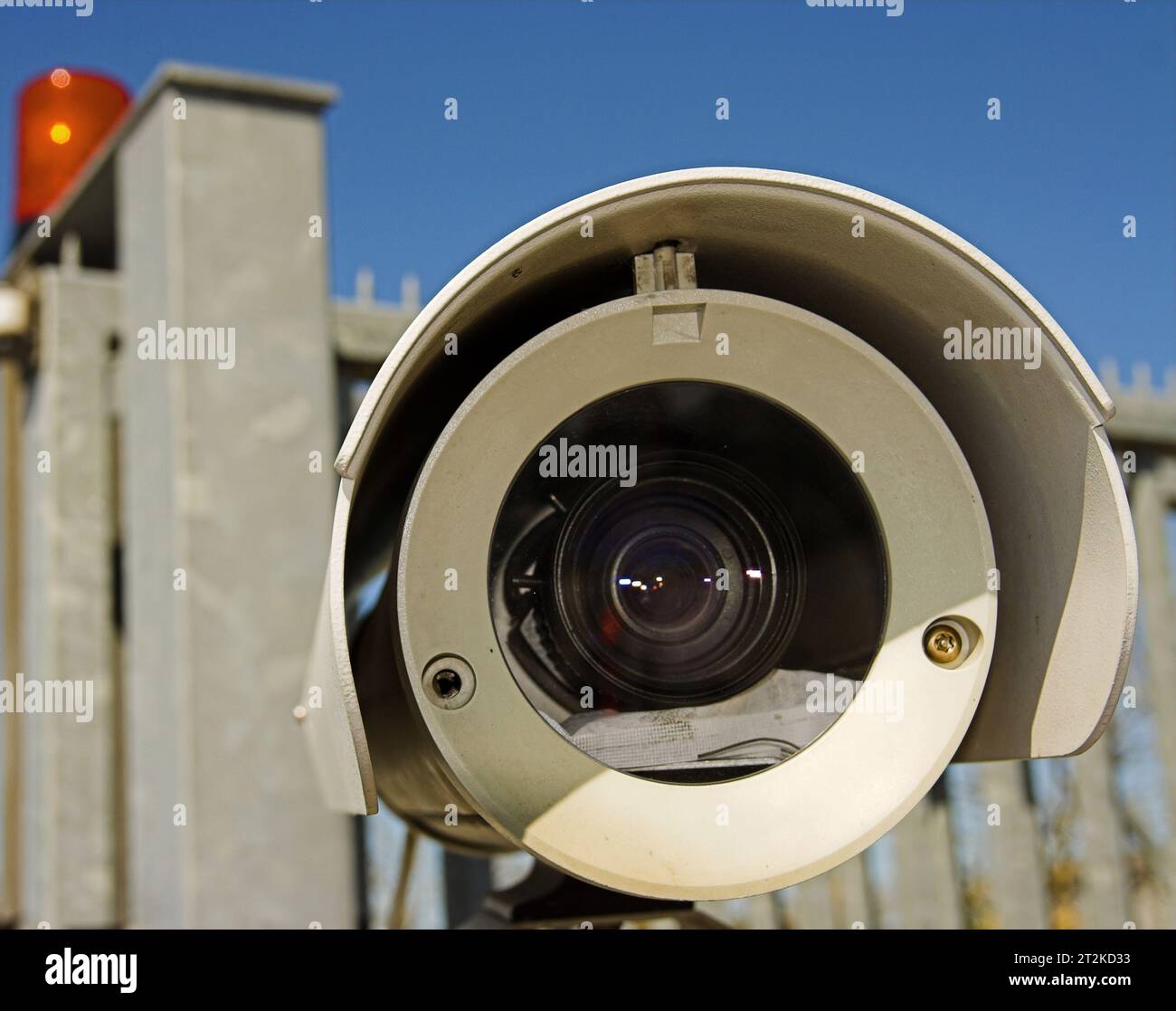 Security Video surveillance camera at the airport Stock Photo - Alamy