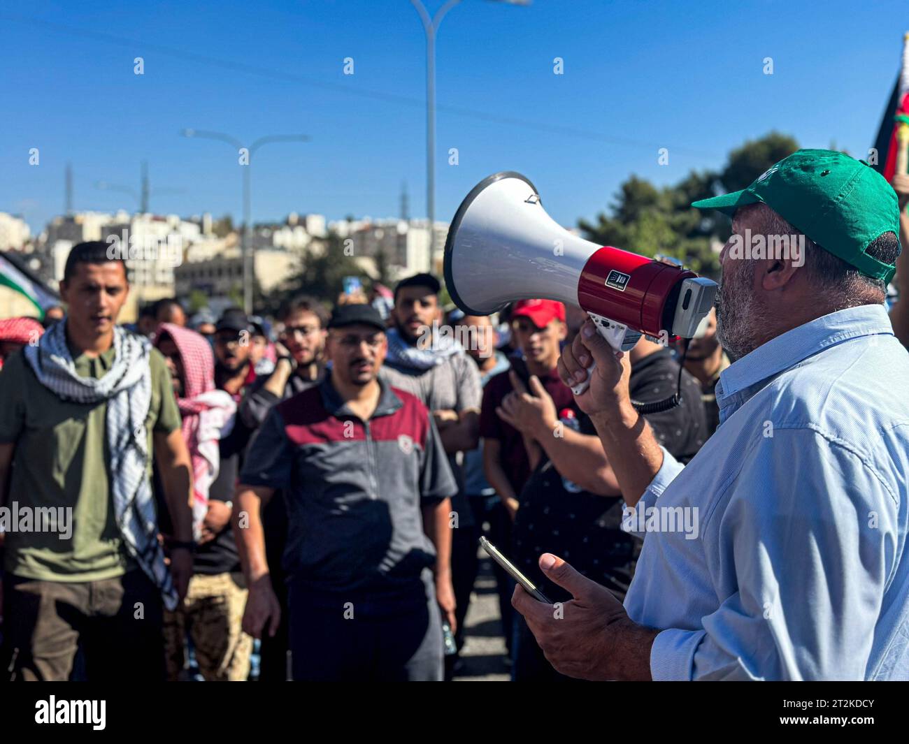 October 20, 2023: Amman, Jordan. 20 October 2023. A large demonstration ...