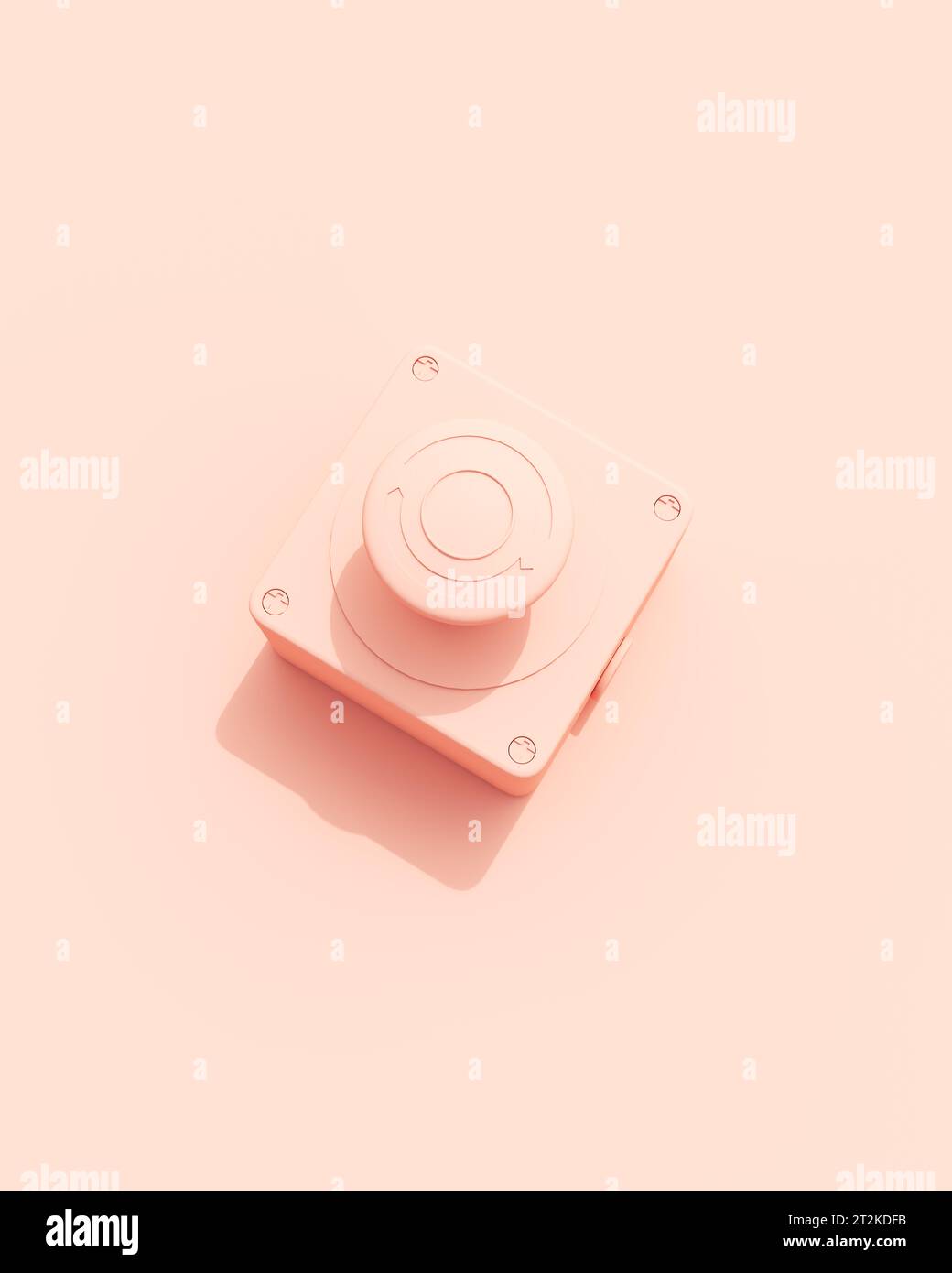 Rose pink button switch square round technology design element pink ...