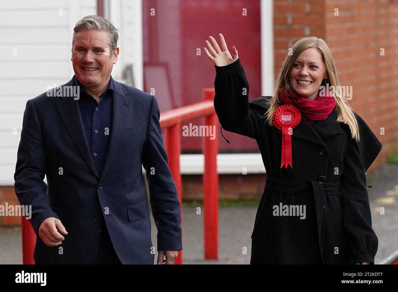 Newly elected Labour MP Sarah Edwards with party leader Sir Keir ...