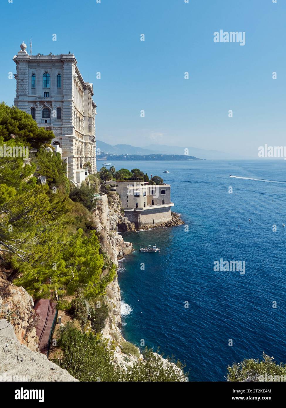 Monaco - a sea view from the oceanographic museum Stock Photo - Alamy