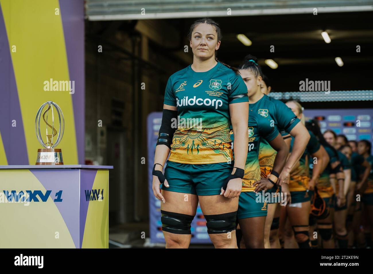 Wellington, New Zealand. 20th Oct, 2023. Australian captain Michaela ...