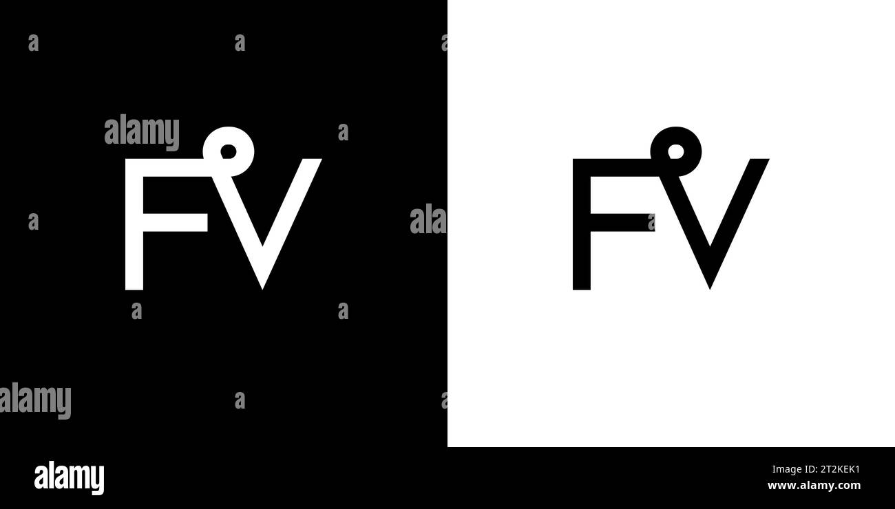 FV logo, FV Monogram, Initial FV Logo, Letter FV logo, Icon, Vector ...