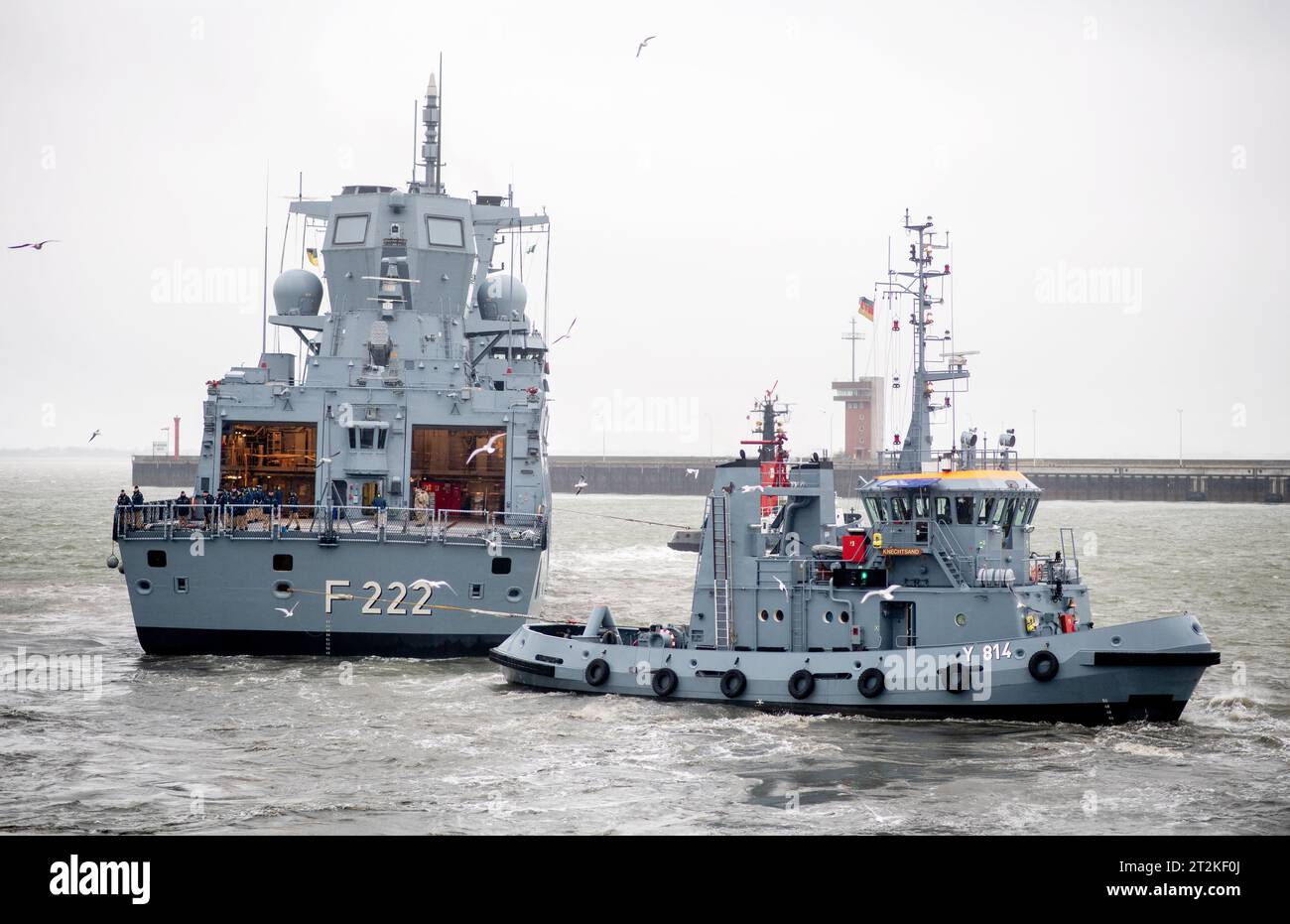 Wilhelmshaven, Germany. 20th Oct, 2023. The frigate "Baden-Württemberg ...