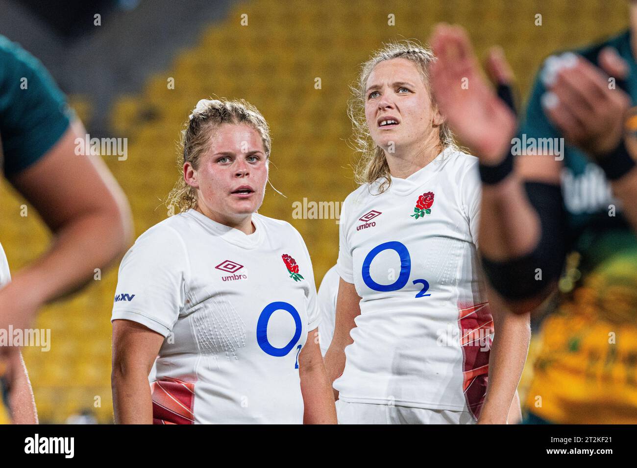Wellington, New Zealand. 20th October 2023. Connie Powell (L) and Zoe ...