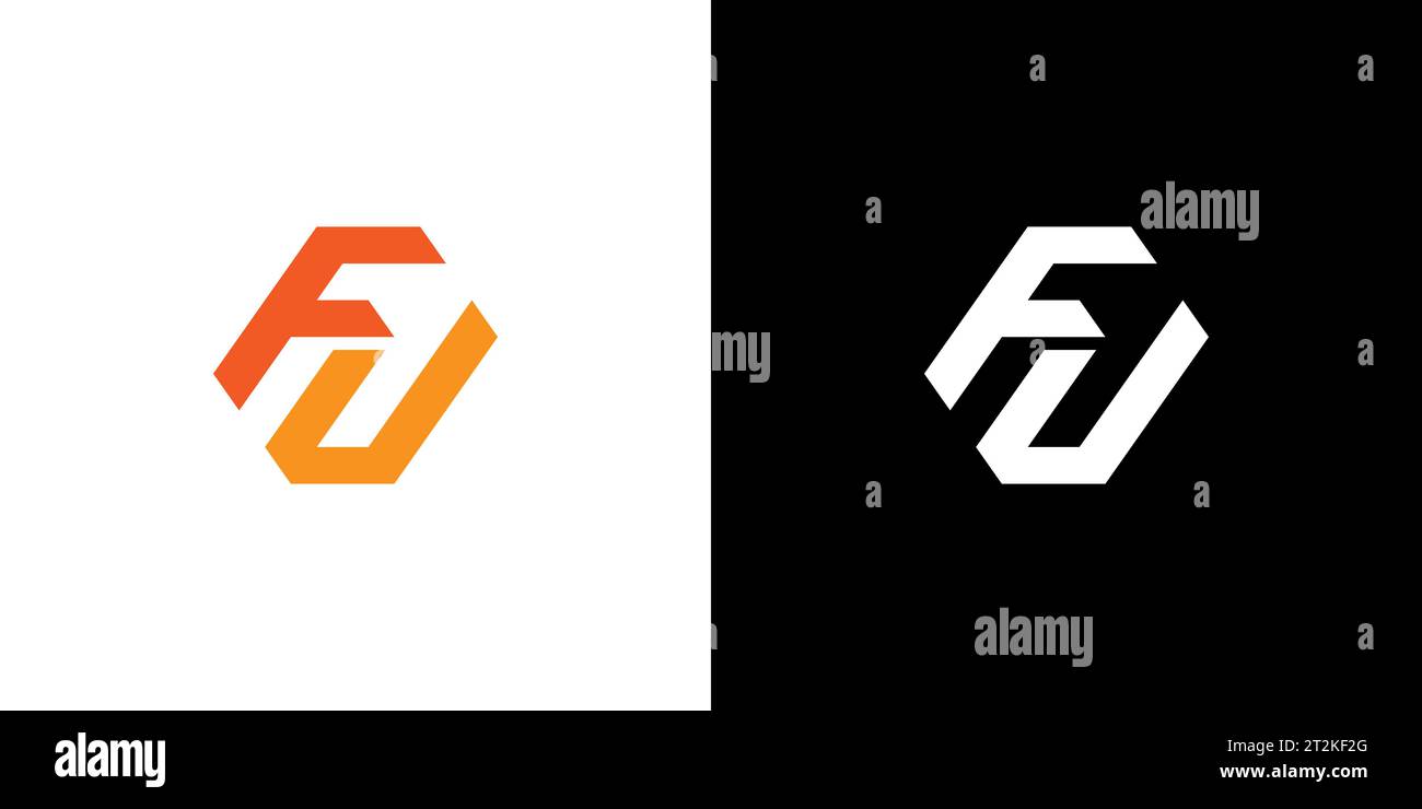 FU logo, FU Monogram, Initial FU Logo, Letter FU logo, Icon, Vector ...