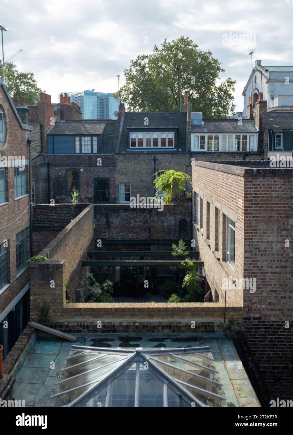 Rooftops in Spitalfields, taken from top floor of Georgian Huguenot ...