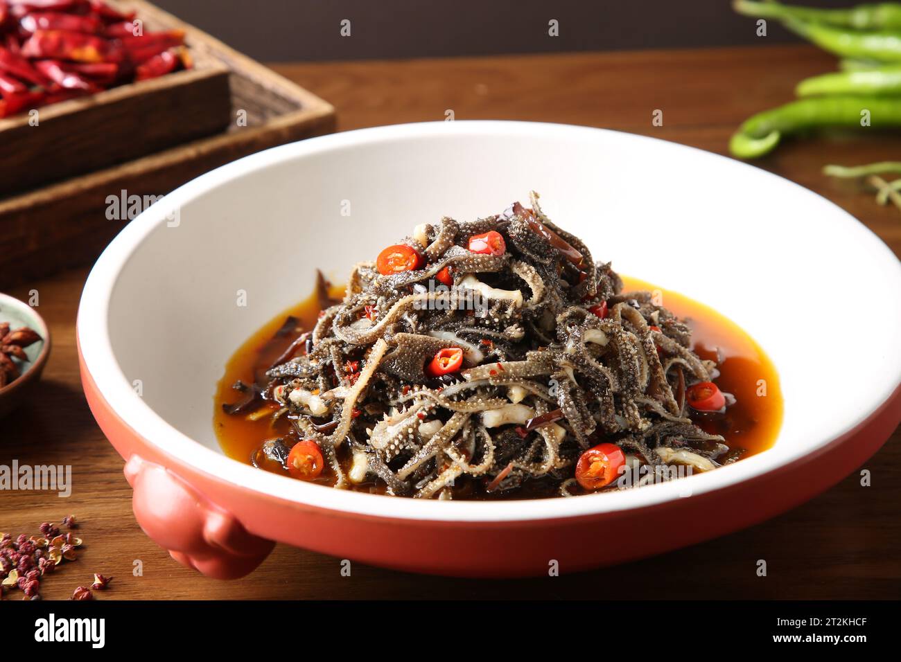 Marinated Steaming beef tripe stew in restaurant，braised beef tripe, lo ...