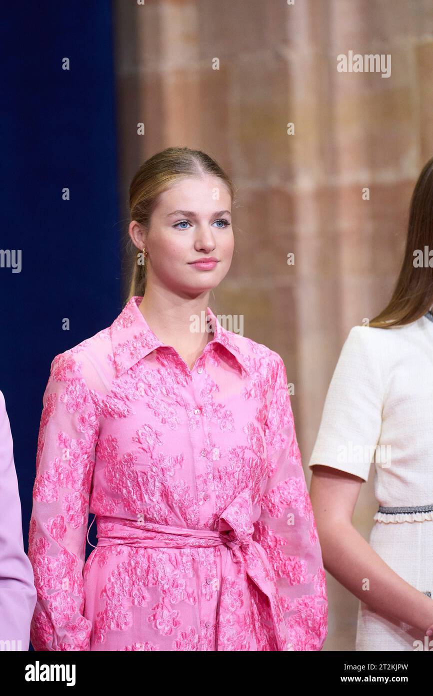 Oviedo. Spain. 20th October, 2023. , Crown Princess Leonor attends ...