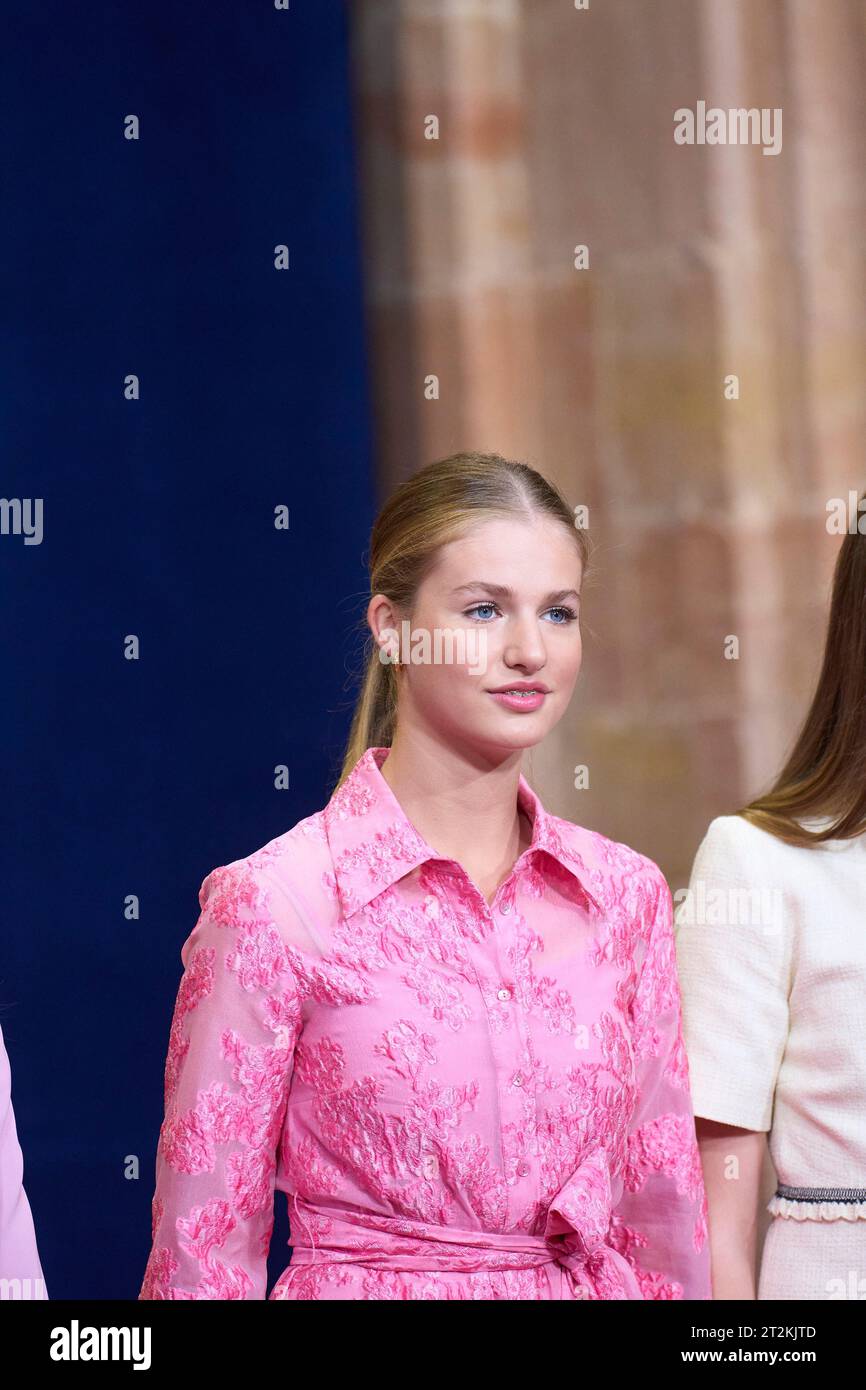 Oviedo. Spain. 20th October, 2023. , Crown Princess Leonor attends ...