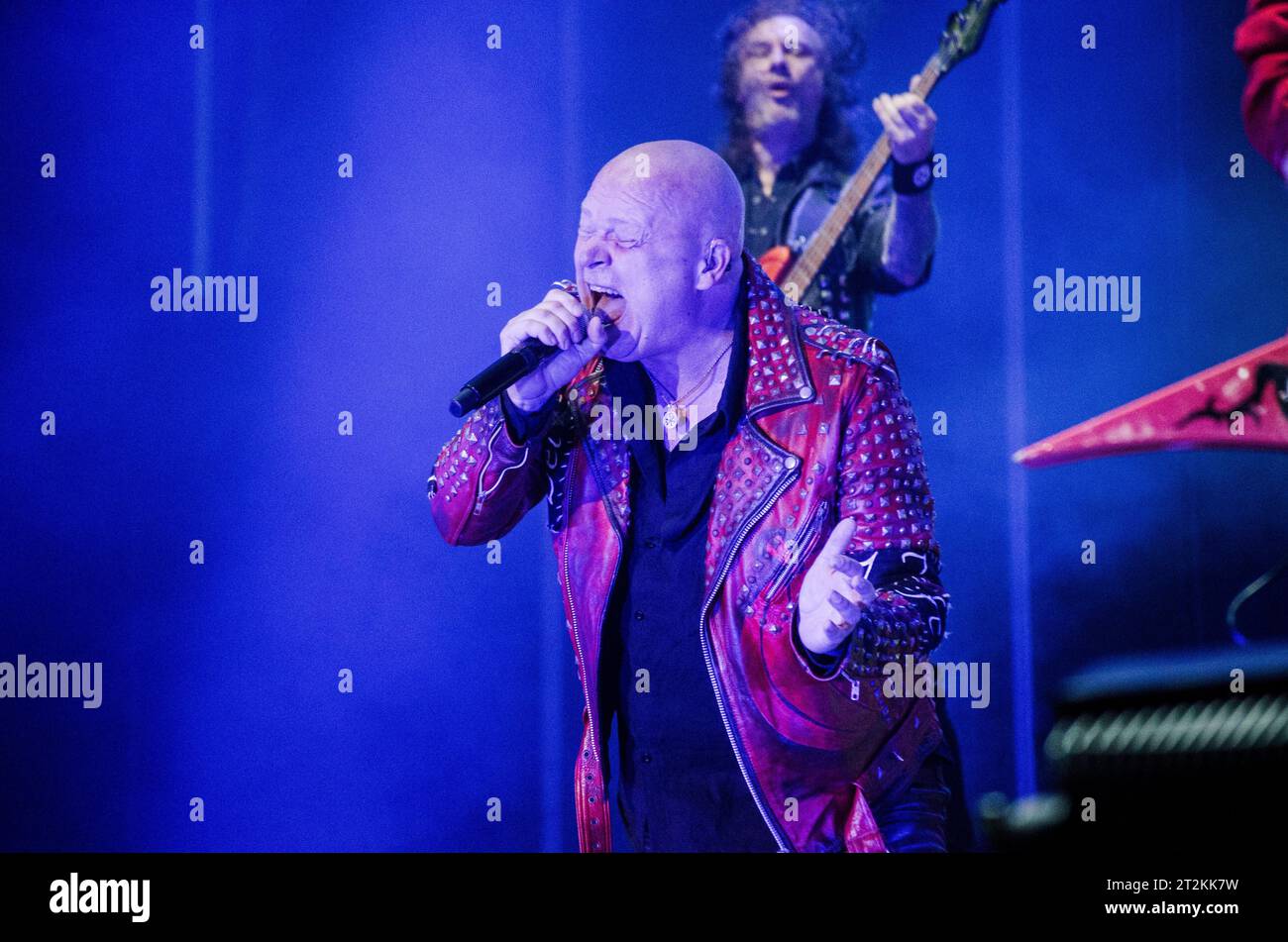 Michael Kiske of Helloween performing at Release Athens Festival in ...