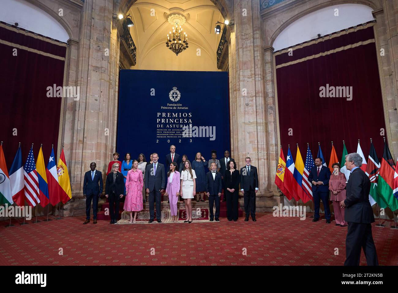 Oviedo, Asturias, Spain. 20th Oct, 2023. King Felipe VI of Spain, Queen ...