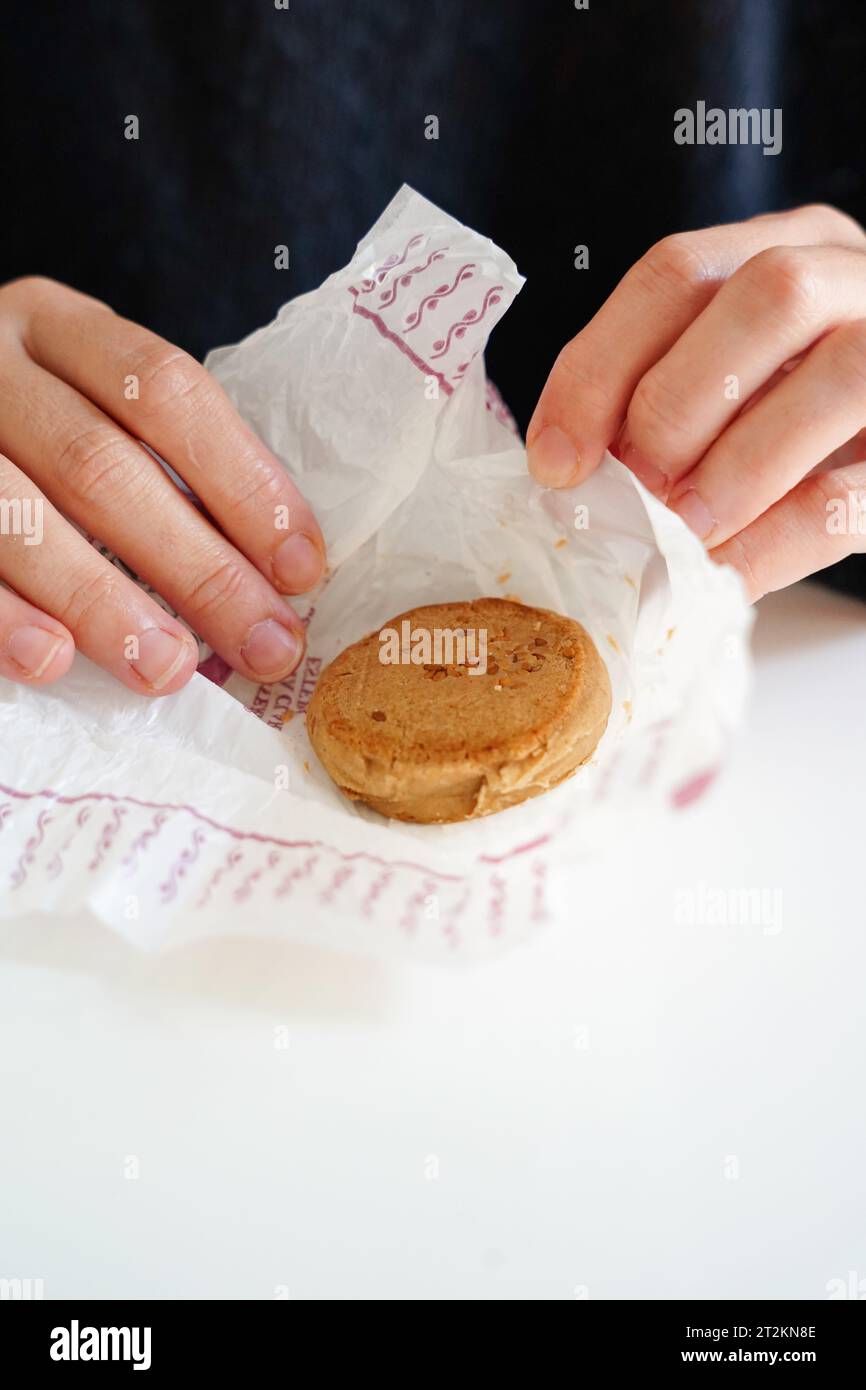 Typical spanish sweet at christmas with butter and fat. Calories and ...