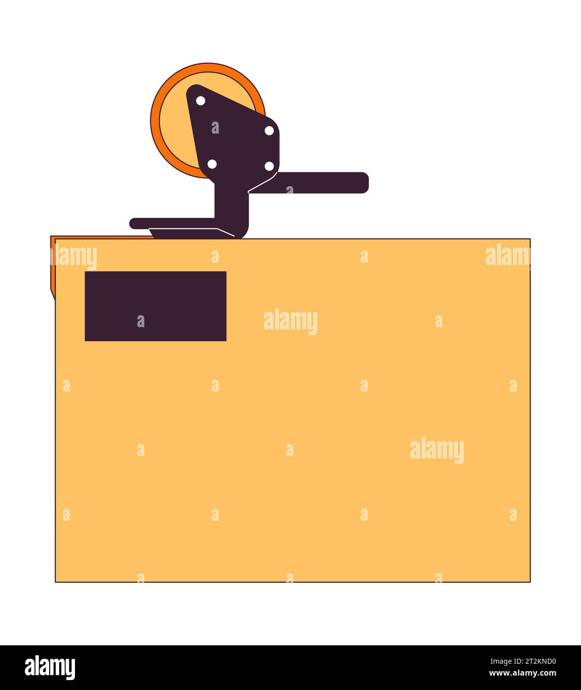 Packaging tape gun dispenser Stock Vector Images - Alamy