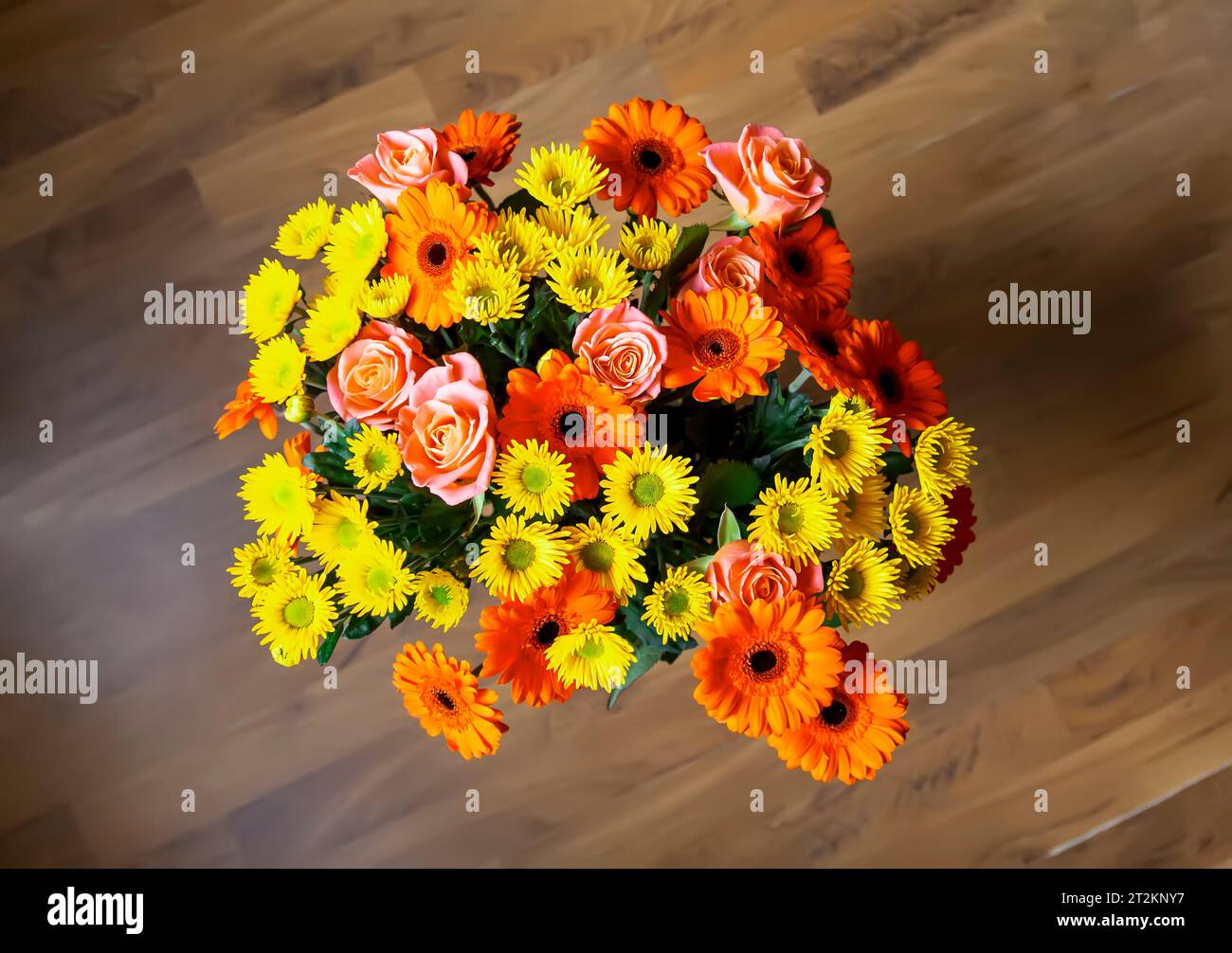 Composition of bright beautiful fresh flowers Stock Photo - Alamy