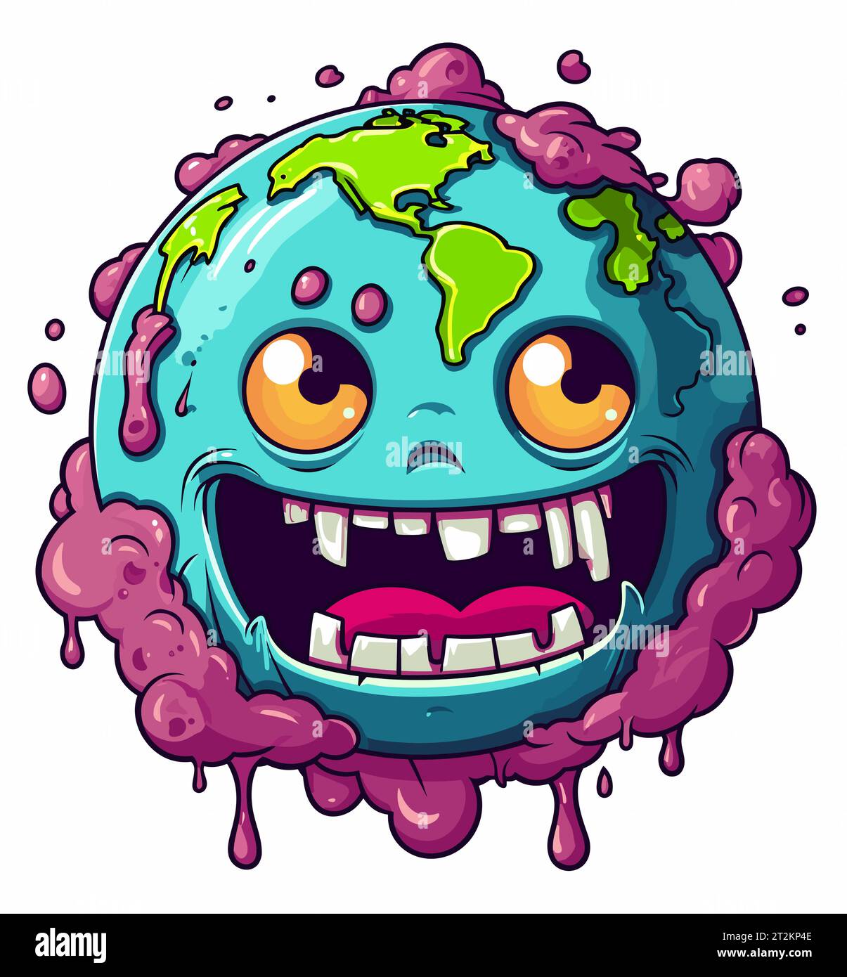 Cartoon earth planet globe Stock Vector Images - Alamy