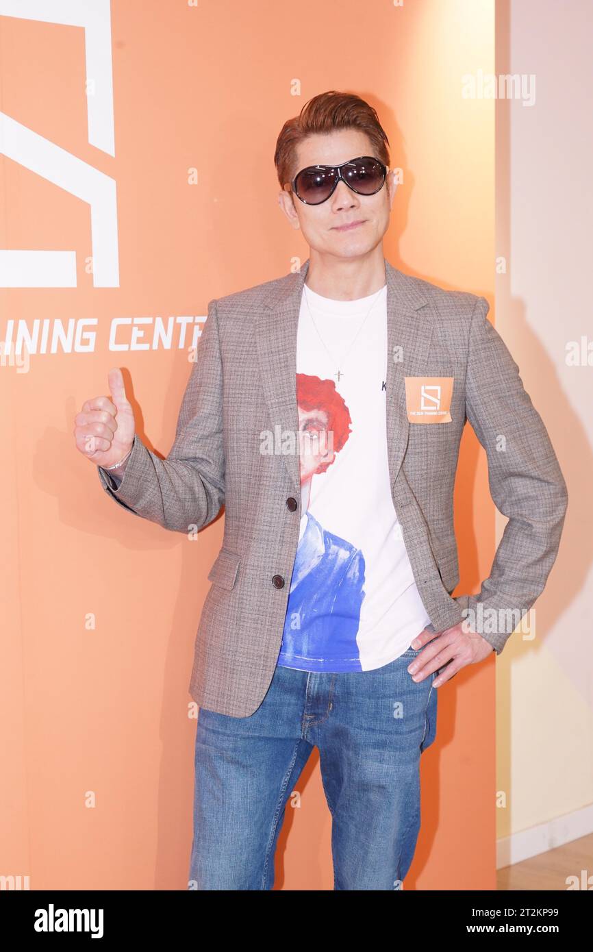 Hong Kong singer, dancer and actor Aaron Kwok attends an activity in Hong Kong, China, 17 ...