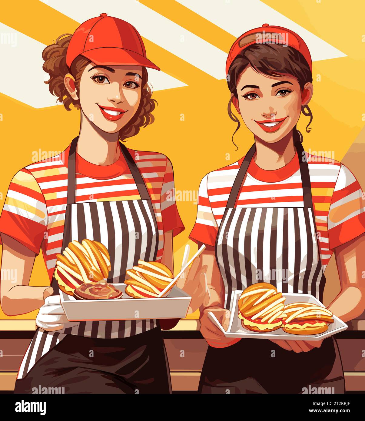 Two aprons Stock Vector Images - Alamy