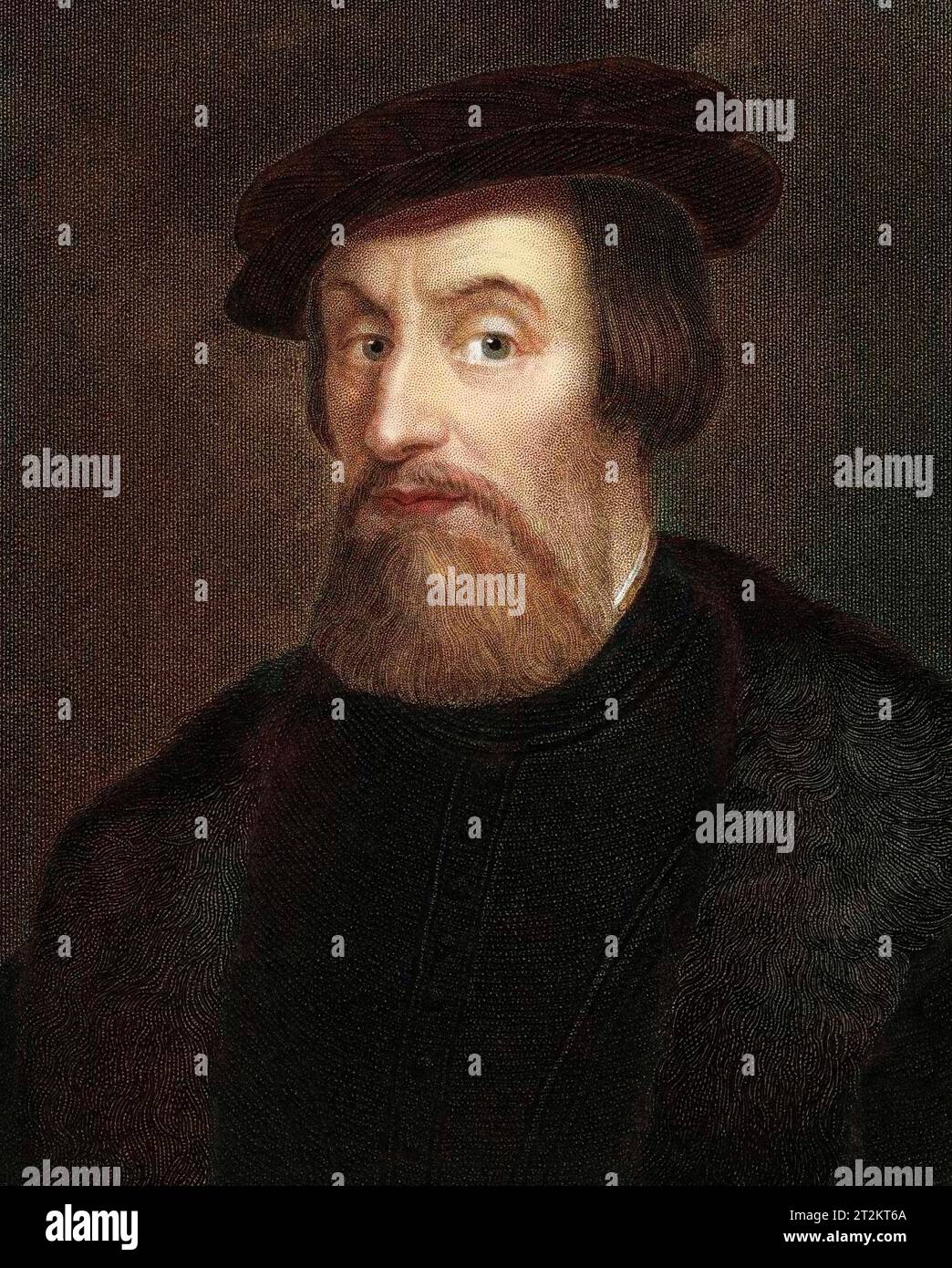 Hernando Cortez or Cortes (1485-1547) Spanish conquistador engraving ...
