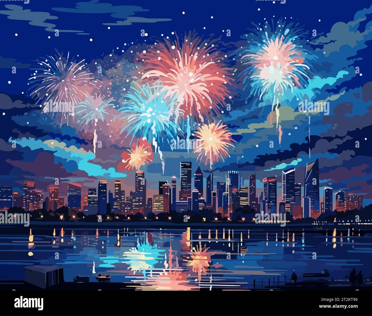 Cityscape promenade Stock Vector Images - Alamy