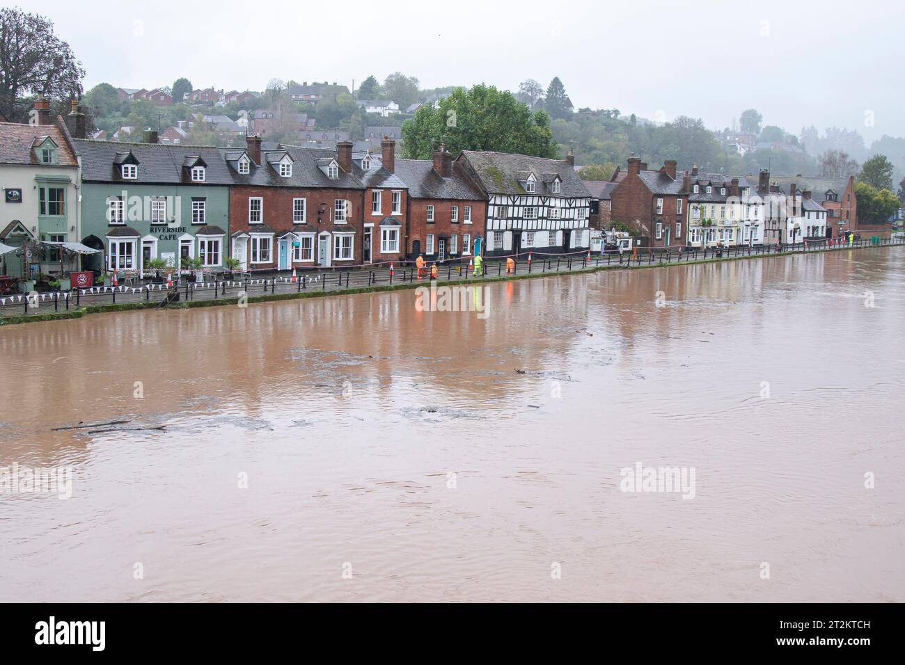 Bewdley, UK. 20th October, 2023. UK weather: Storm Babet causing severe ...