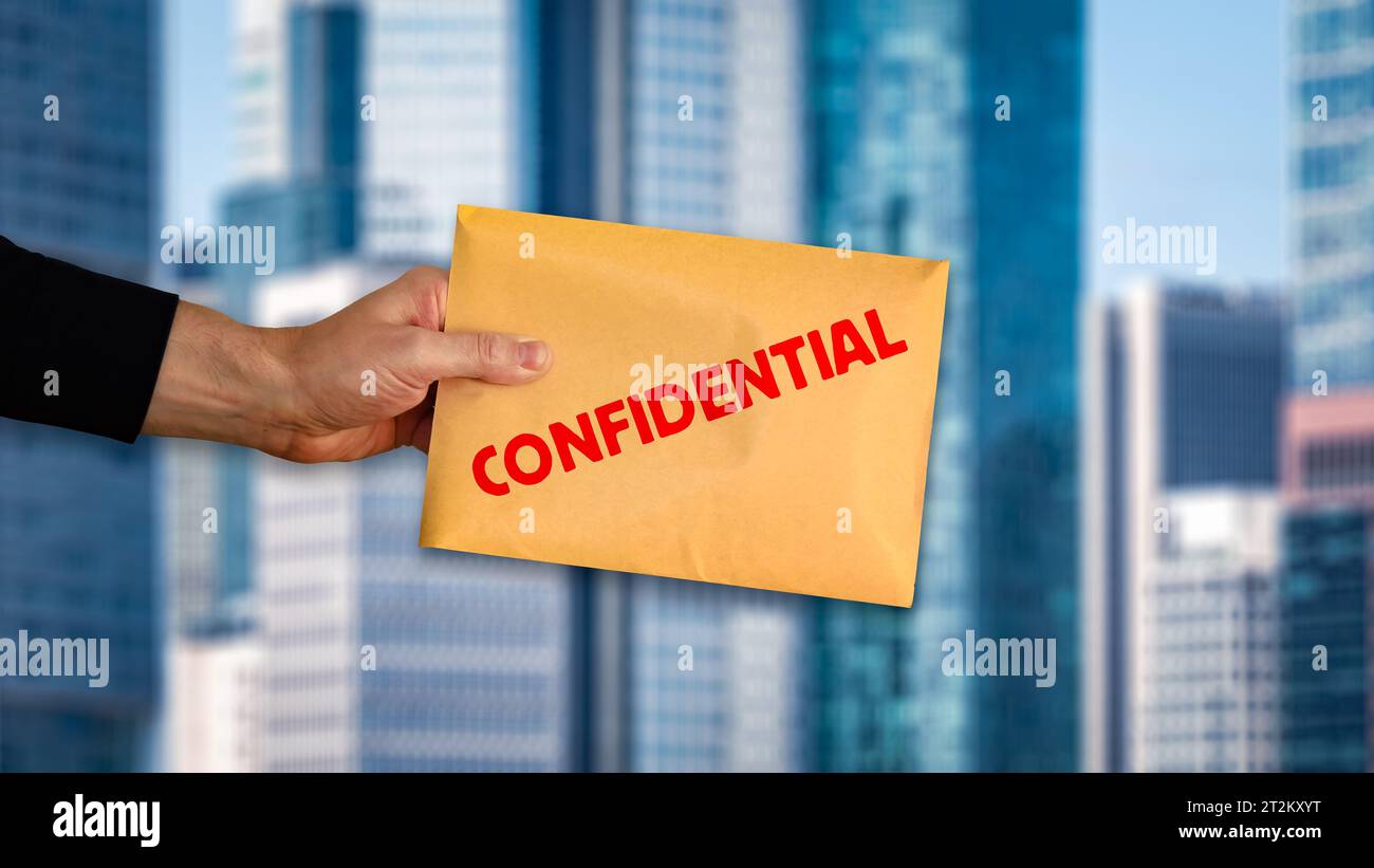 Handing Over of Stolen or Leaked Documents Stock Photo - Alamy