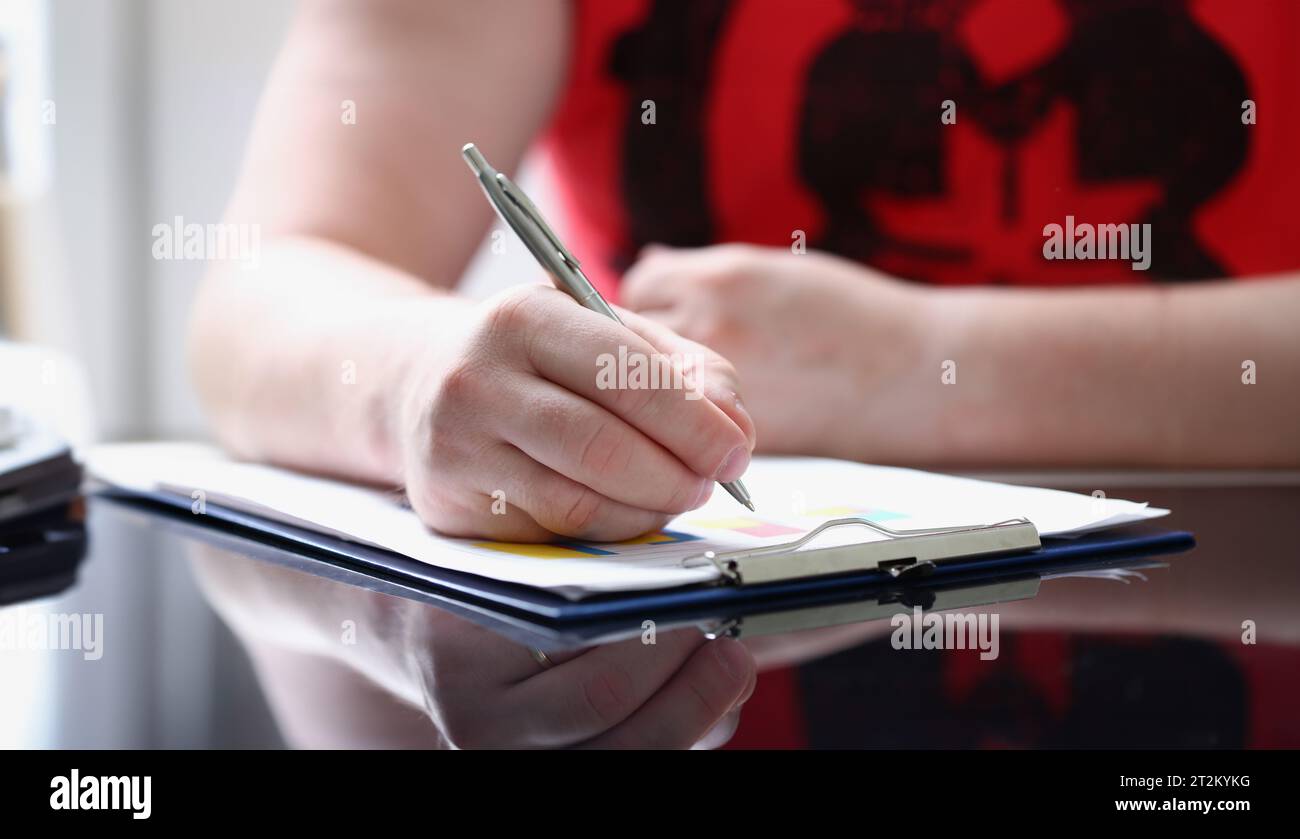 Male arm in suit and tie fill form clipped Stock Photo - Alamy