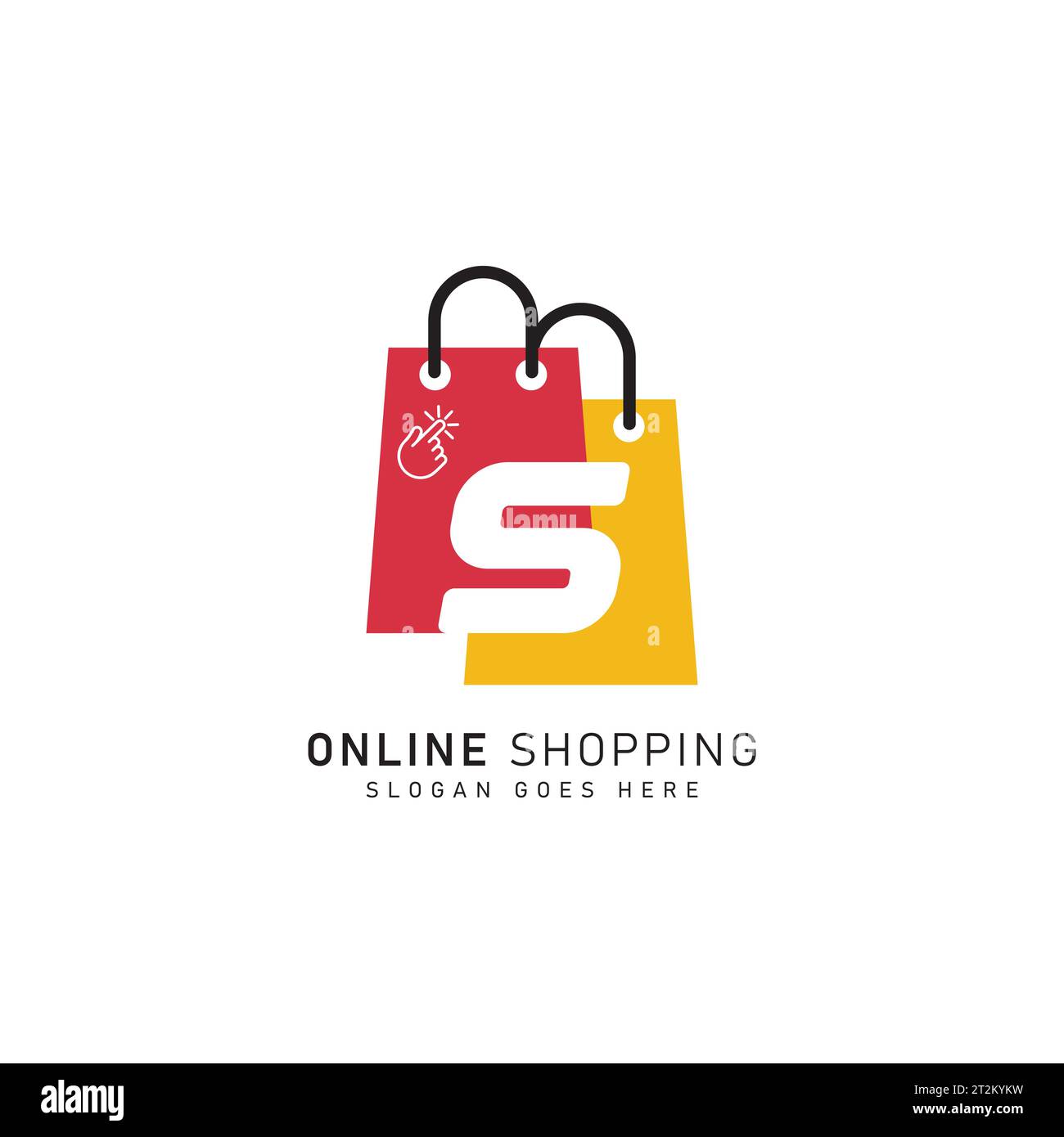 Shopping Bag Logo icon symbol with Letter S. Vector file Alphabet S ...