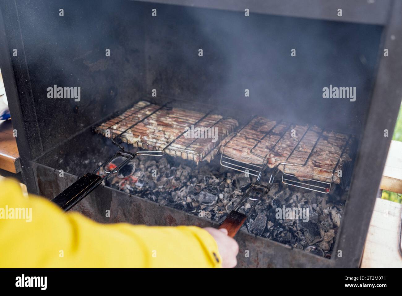 Close up meat hand grille hi-res stock photography and images - Alamy