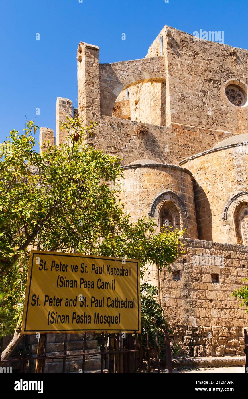 Ruins of St Peter and St Paul Cathedral, Sinan Pasha Mosque, Famagusta ...