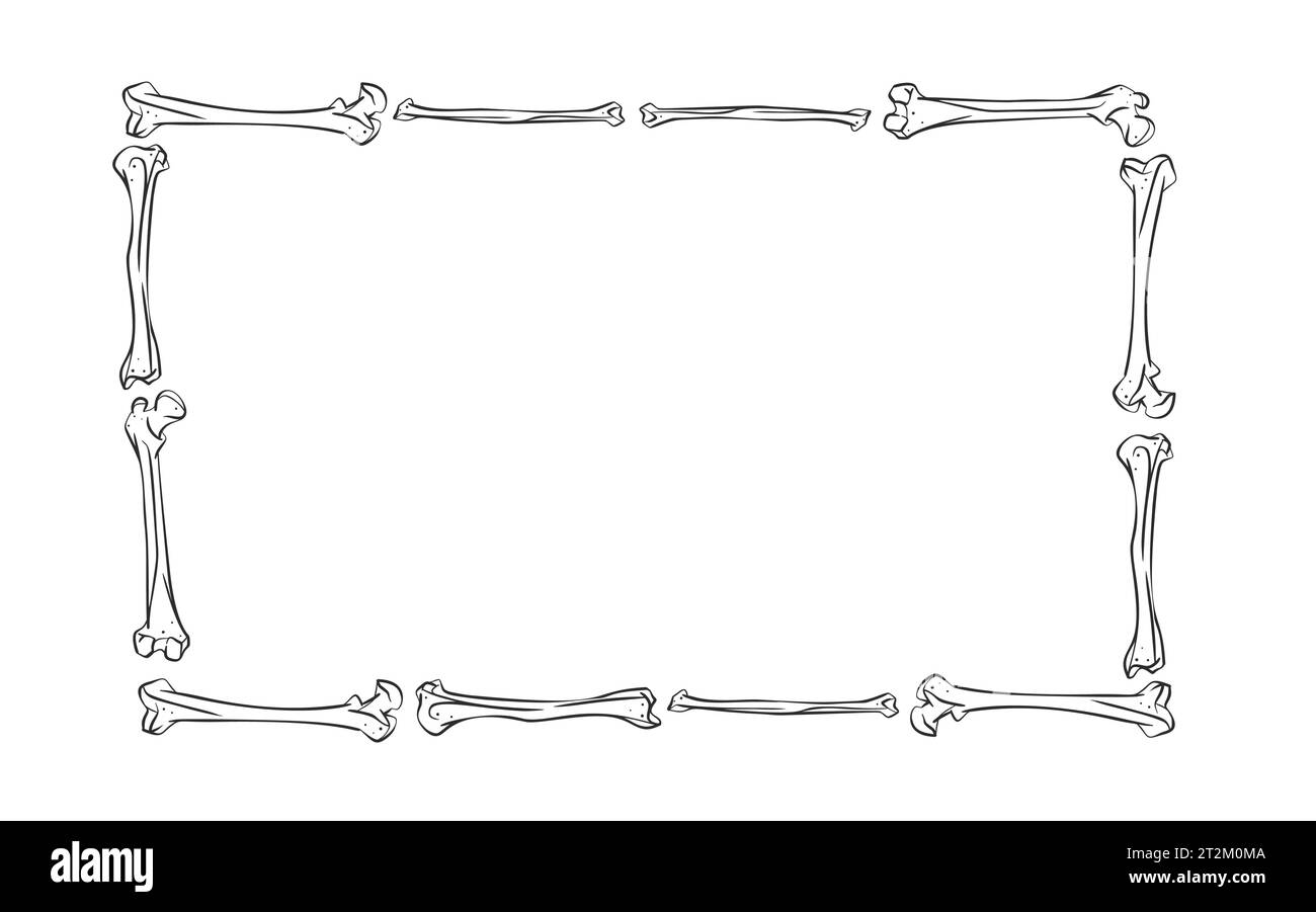 Hand drawn vector abstract graphic line art frame banner of Human ...