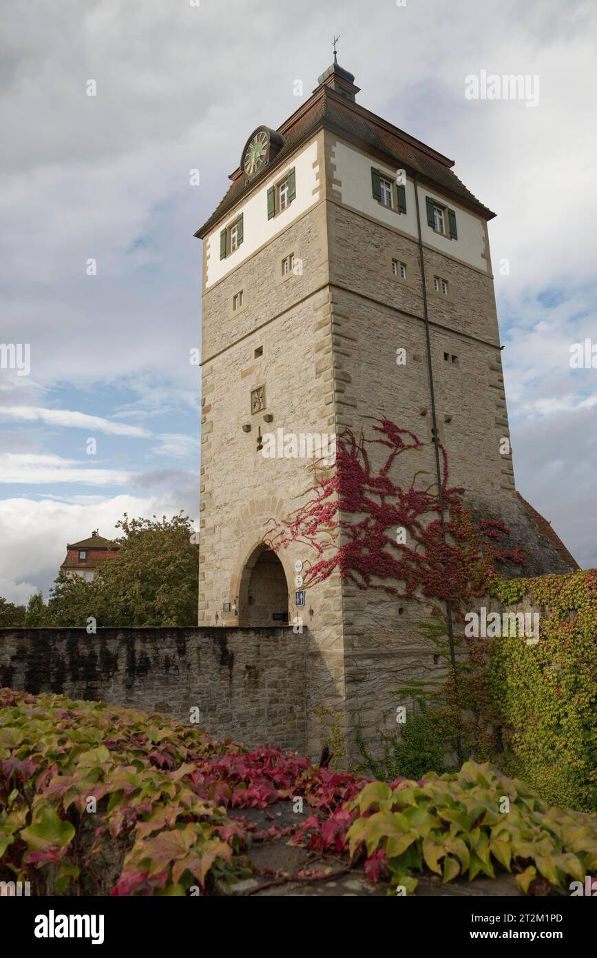Gate tower in Vellberg, Vellberg, Old Town, Buehlertal, Hohenlohe ...