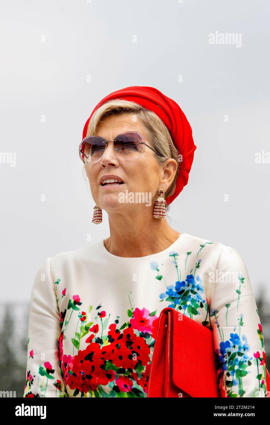 Queen Maxima of The Netherlands at the Horti-Demo centrum in ...
