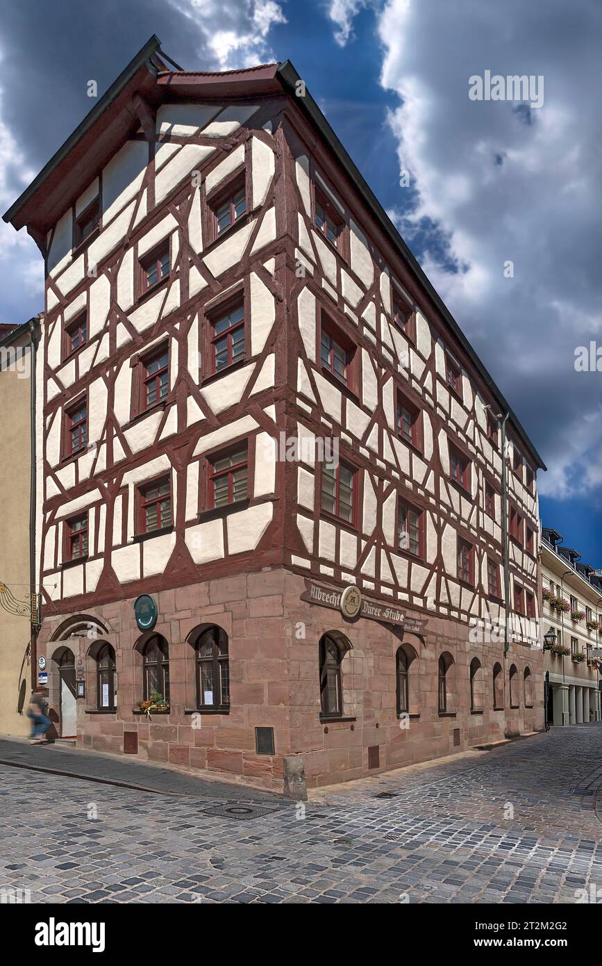 Four-storey half-timbered house 1437, Gasthaus Albrecht Duerer Stuben ...