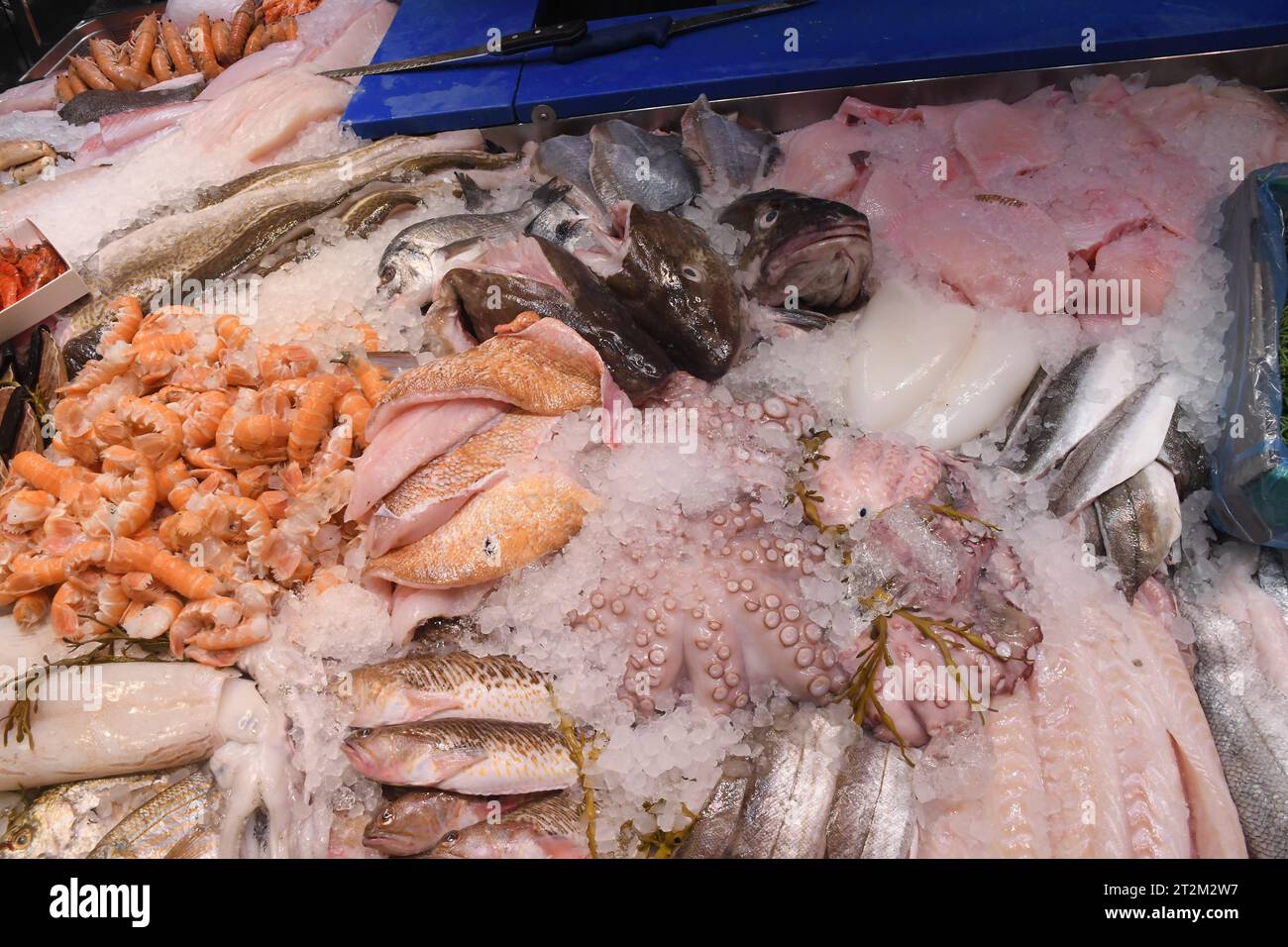 Copenhagen, Denmark /20 October. 2023/Sea food or fish shops in ...