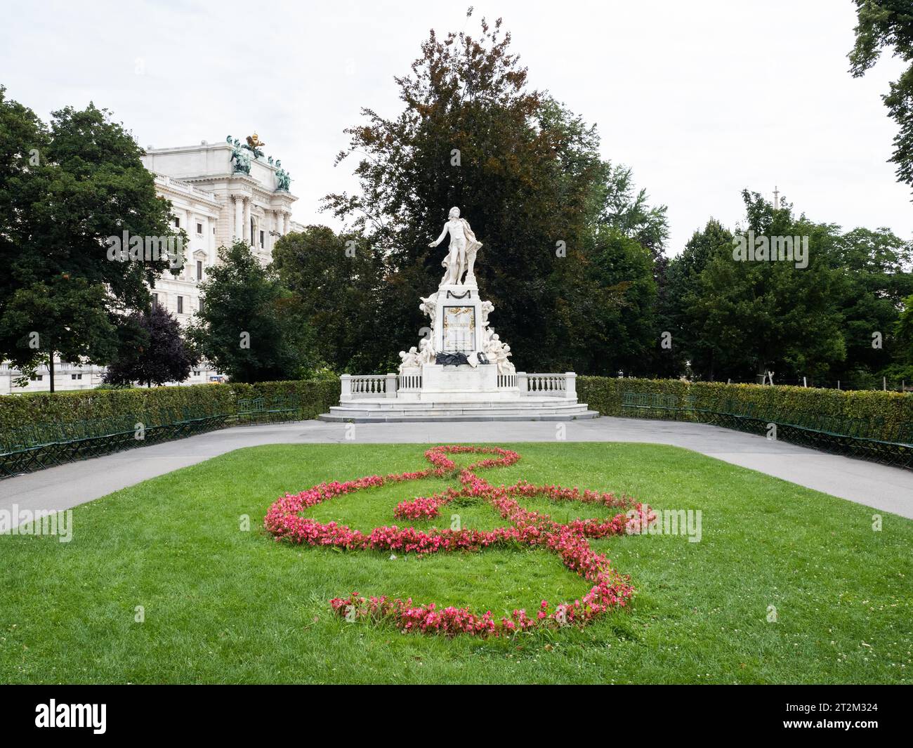 Behind it monument in honour of composer wolfgang amadeus mozart hi-res ...