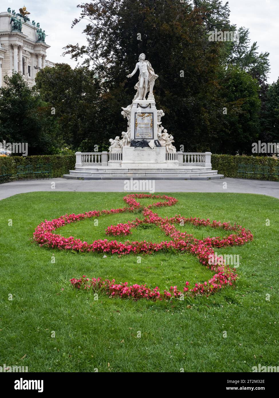 Behind it monument in honour of composer wolfgang amadeus mozart hi-res ...
