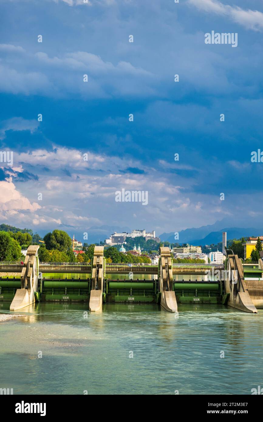 Lehen hydroelectric power plant power station, Salzburg, Austria Stock ...