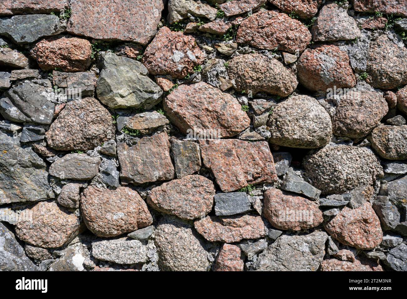 Ross of Mull Granite and Basalt Wall Stones, Format Filling, Background ...