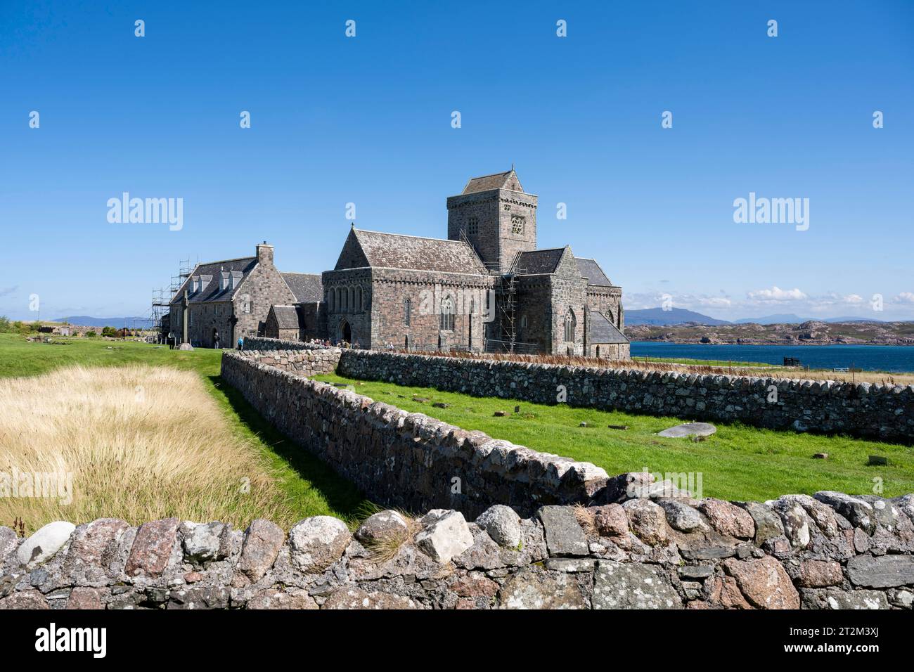 The Christian Iona Abbey, pilgrimage destination, Iona Monastery ...