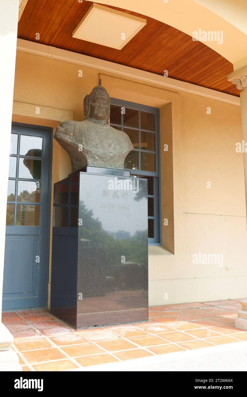 Tainan City, Taiwan, September 15, 2023.Statue of Zheng Chenggong in ...