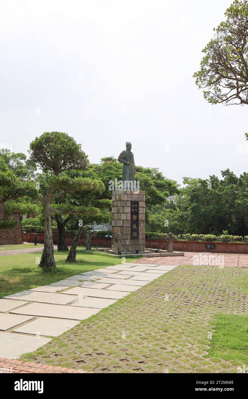 Tainan City, Taiwan, September 15, 2023.Statue of Zheng Chenggong in ...