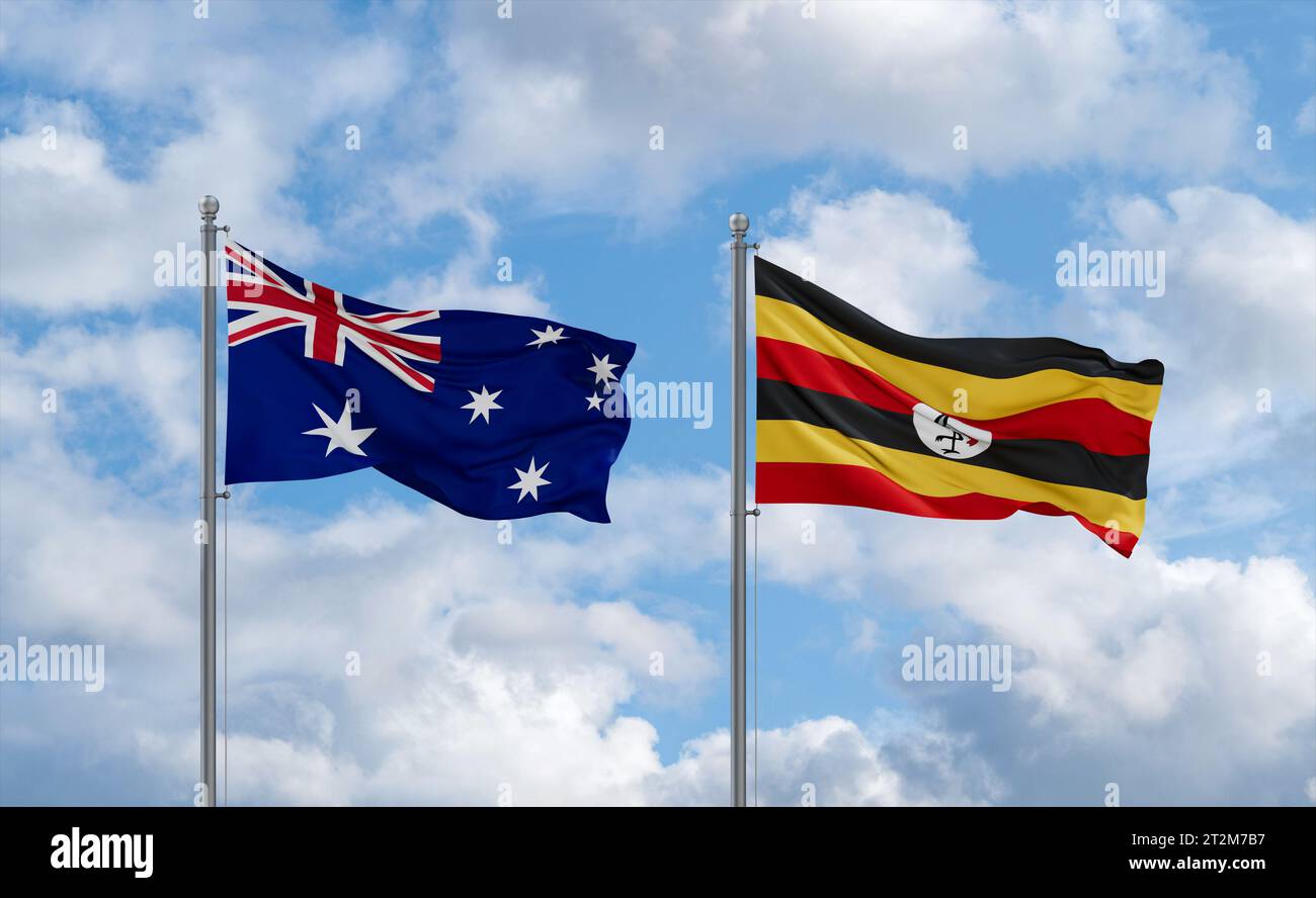 Australia uganda flag hi-res stock photography and images - Alamy
