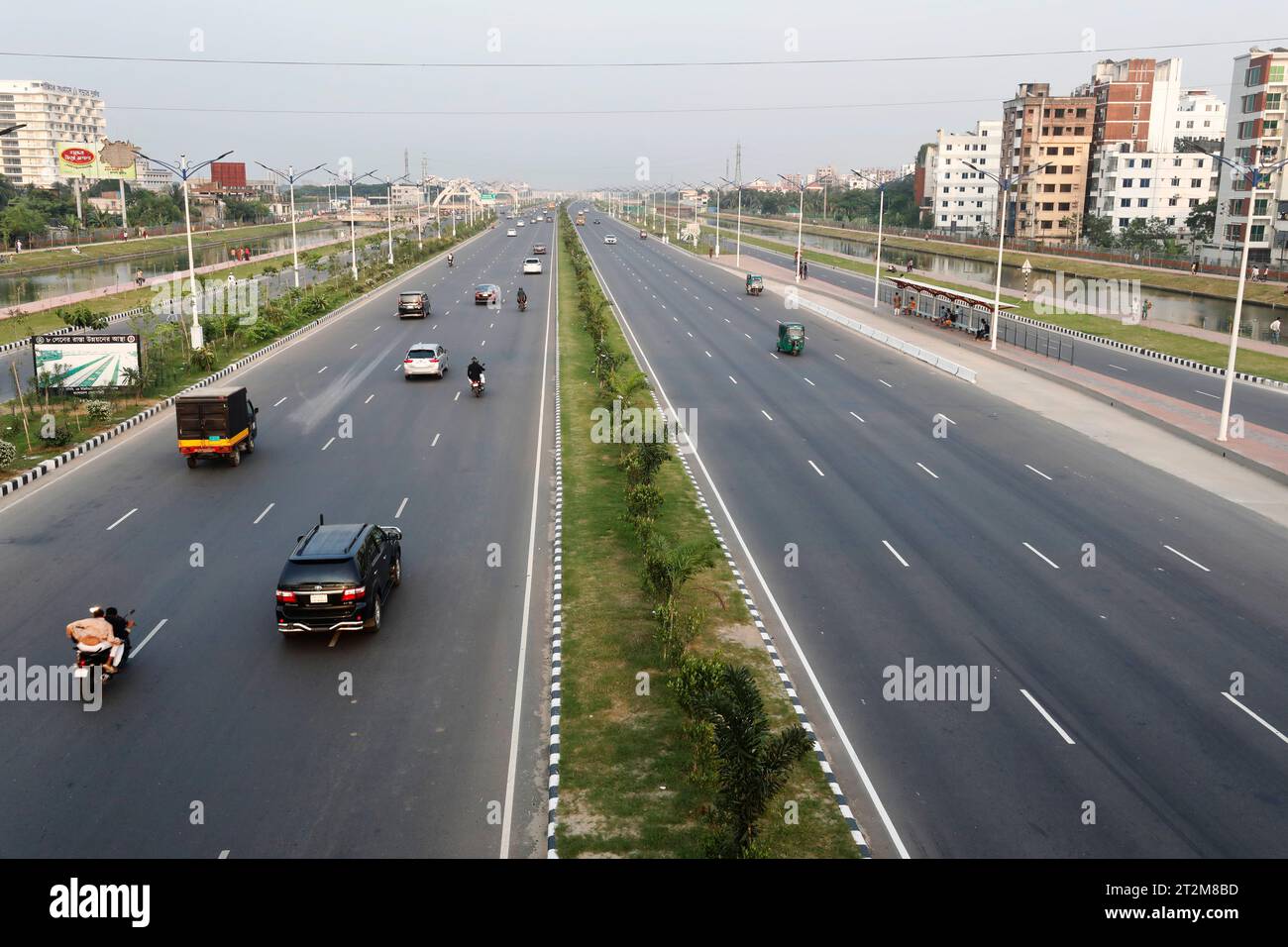 Dhaka, Bangladesh - October 20, 2023: Purbachal Expressway (300 feet ...