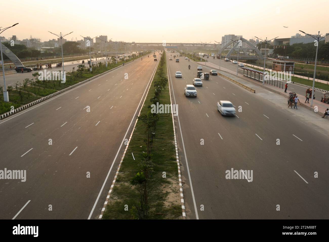 Dhaka, Bangladesh - October 20, 2023: Purbachal Expressway (300 feet ...