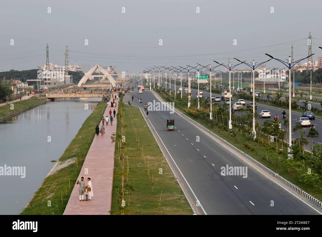 Dhaka, Bangladesh - October 20, 2023: Purbachal Expressway (300 feet ...